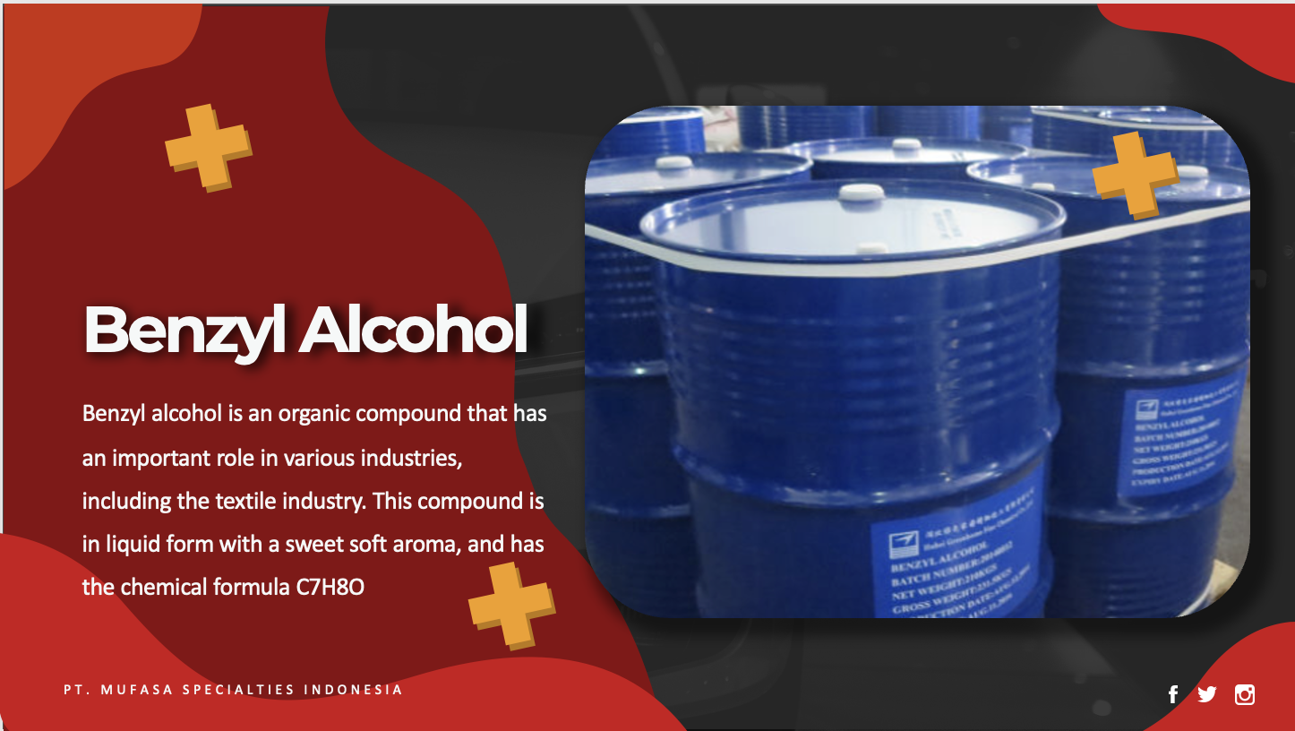 Sell Benzyl Alcohol - PT. Mufasa Specialties Indonesia