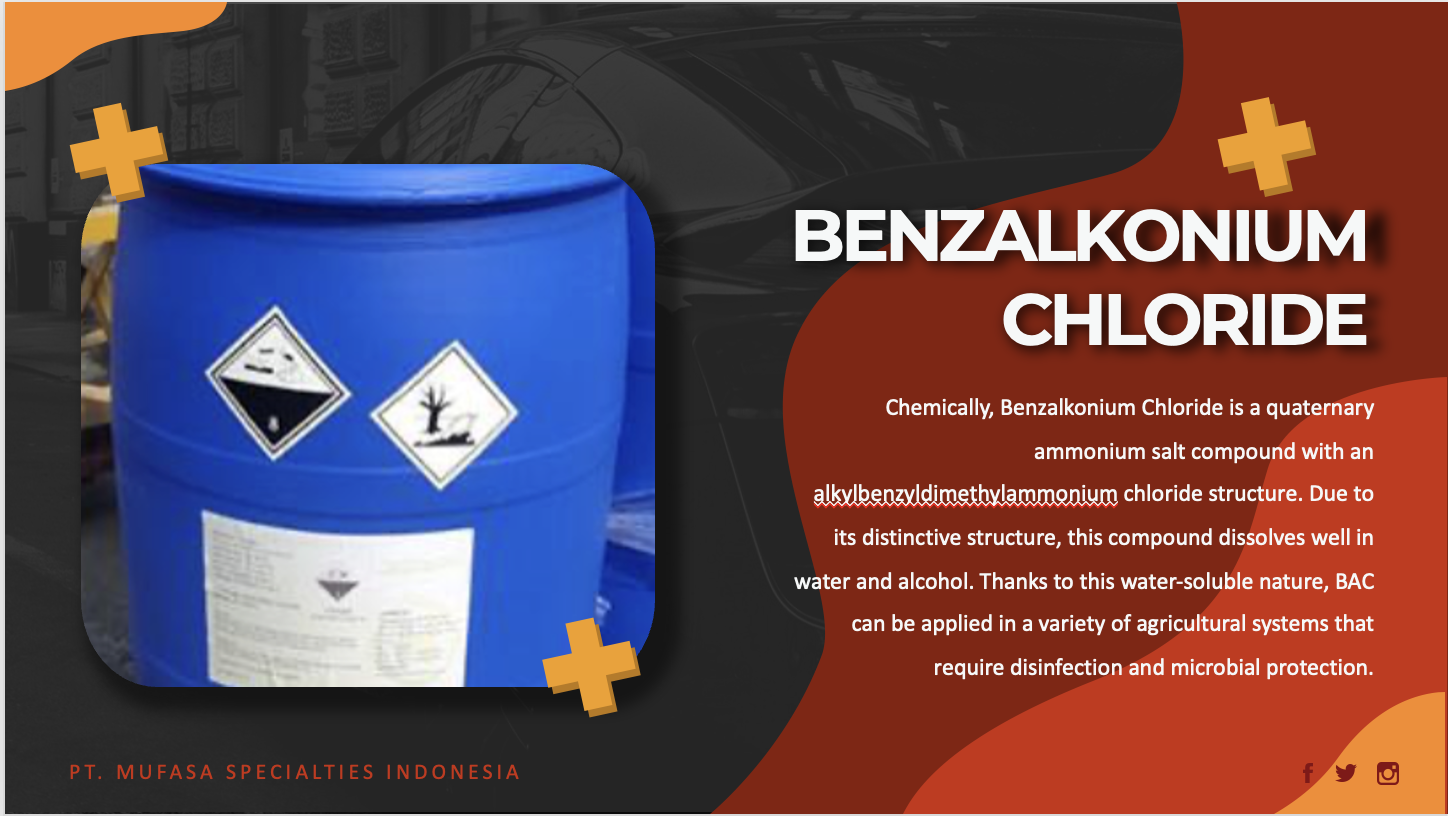 Jual Benzalkonium Chloride - PT. Mufasa Specialties Indonesia